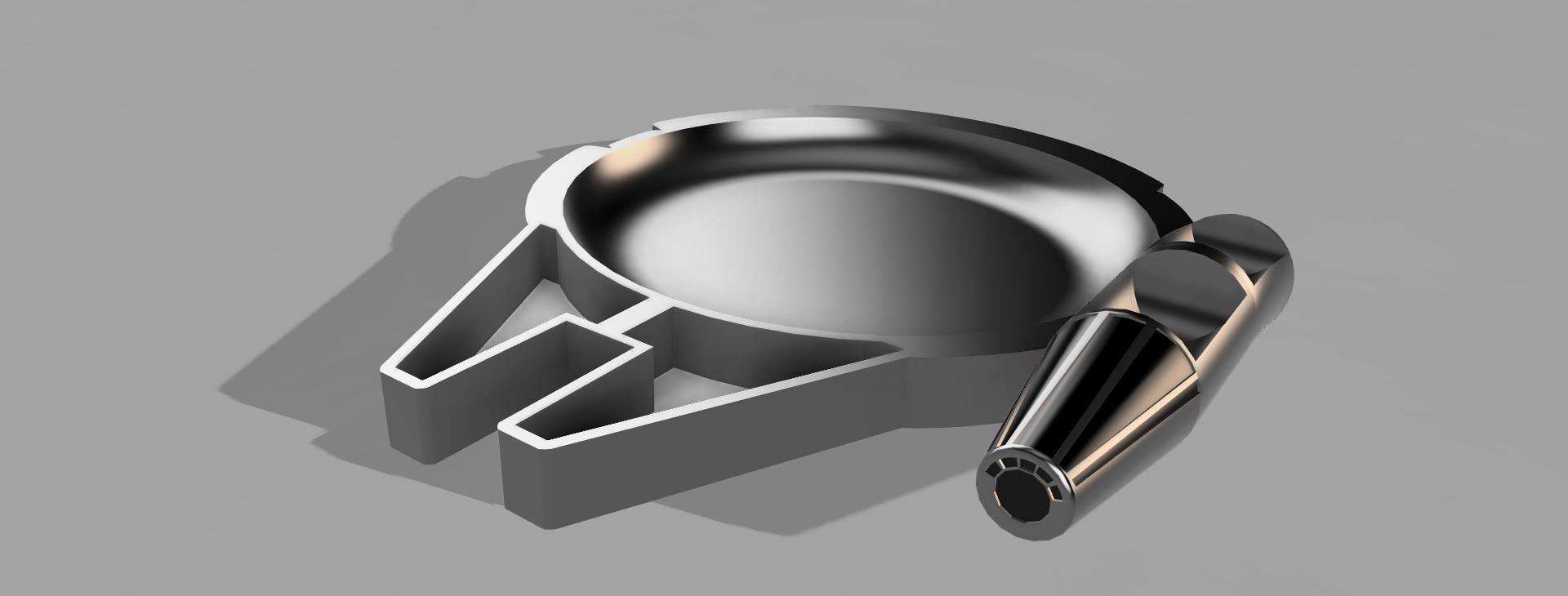 millenium falcon snack bowl by NNHDesign | Download free STL model ...
