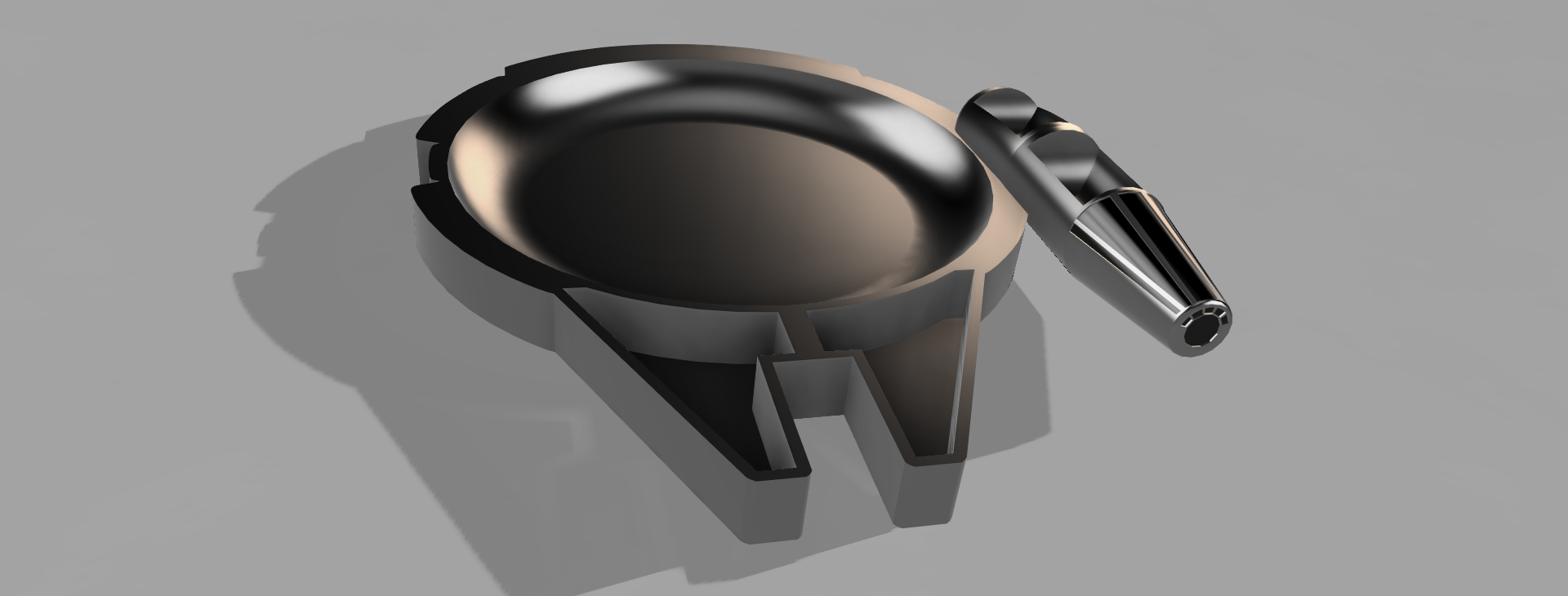 millenium falcon snack bowl by NNHDesign | Download free STL model ...