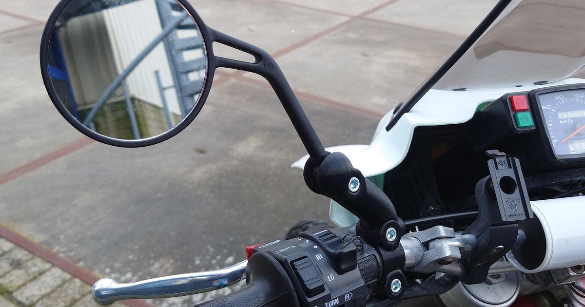 Acerbis mirror handlebar mount (extended) by Drenth Engineering ...