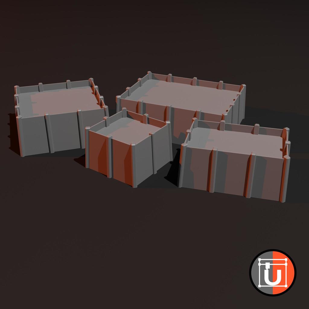 Generic Buildings for Tabletop Wargaming by Udo's 3D World | Download ...