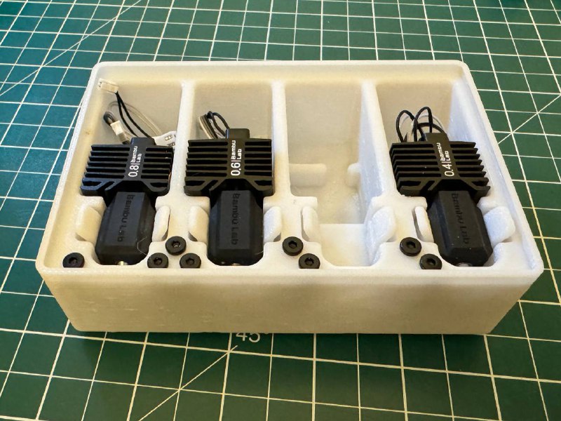 Bambu Gridfinity Hot End Holder for MDS (4x4x5U) by barad | Download ...