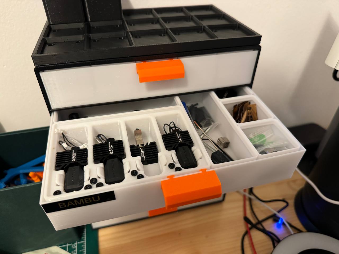 Bambu Gridfinity Hot End Holder for MDS (4x4x5U) by barad | Download ...