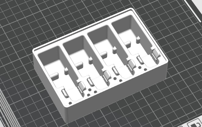 Bambu Gridfinity Hot End Holder for MDS (4x4x5U) by barad | Download ...