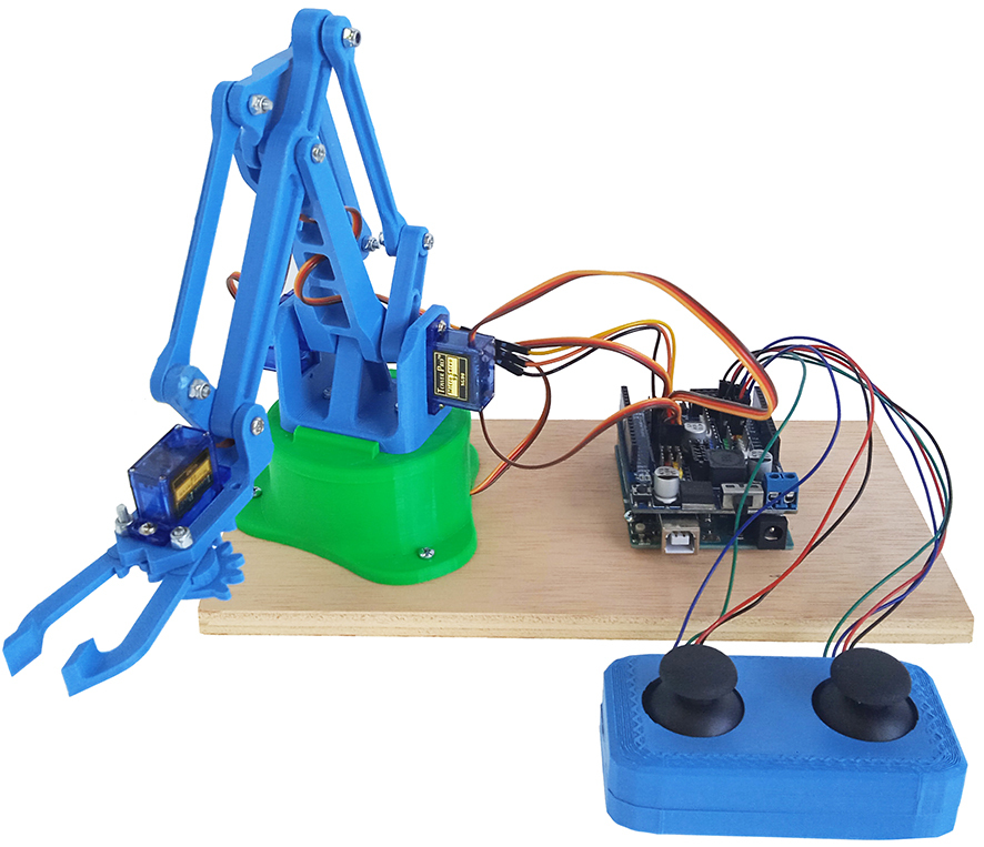 Brazo Robótico by MICROLOG | Download free STL model | Printables.com