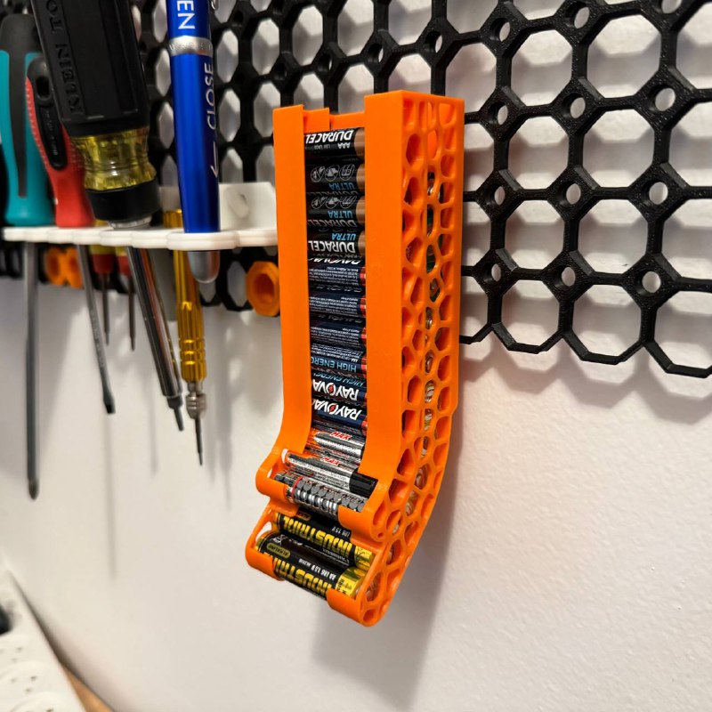 Multiboard Voroni Battery Holder (AA+AAA) by barad | Download free STL ...