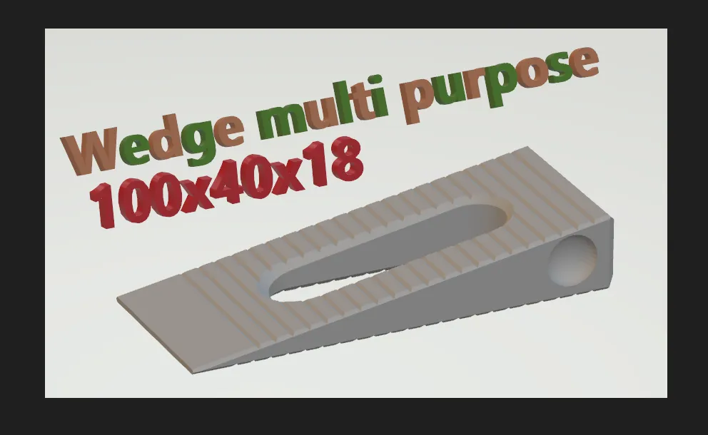 Multi purpose wedge by Heine Sørensen | Download free STL model ...