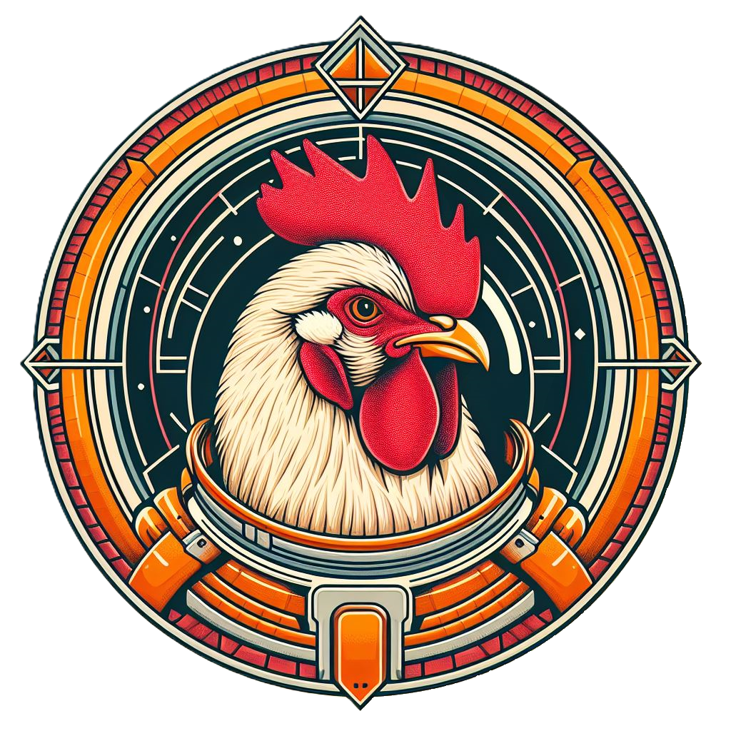 Art Deco Portrait of a Chicken Astronaut by GraysonH | Download free ...