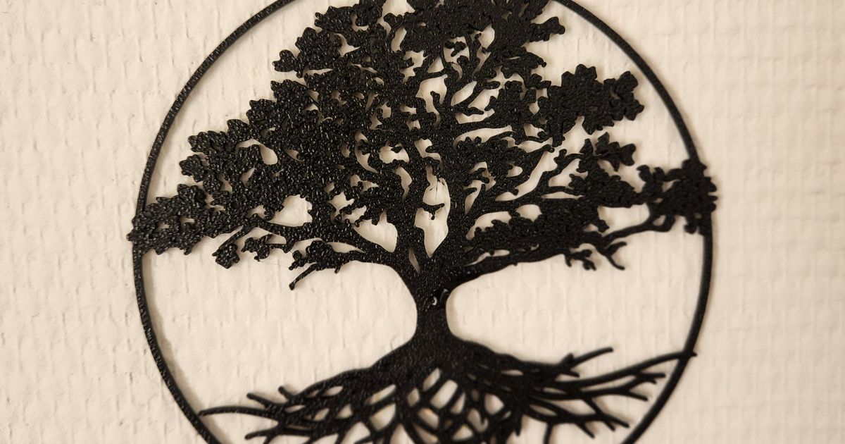 Rooted tree - Wall Art by MatadorPrintor | Download free STL model ...