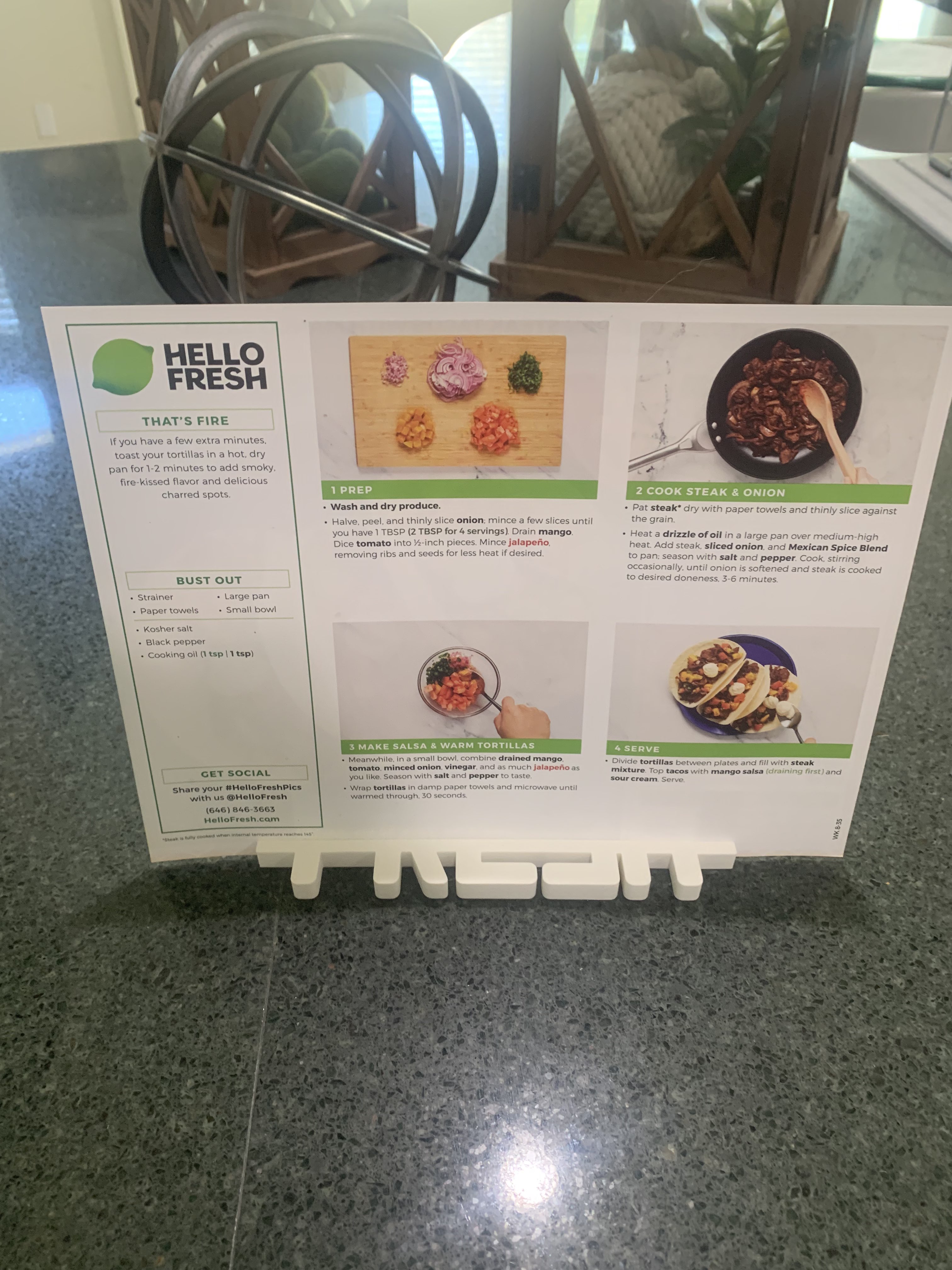 Hello Fresh Recipe holder by Saturn | Download free STL model ...