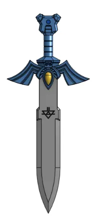 loz tww master sword by mothmansculthead | Download free STL model ...