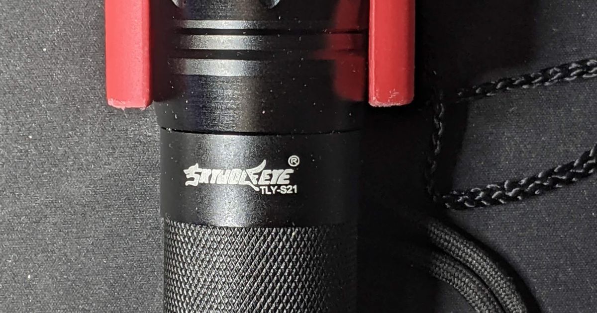 SkyWolfEye TLY-S21 and Small Sun ZY-R650 Flashlight Holder Mount Lens Cap by CPS_Systems ...