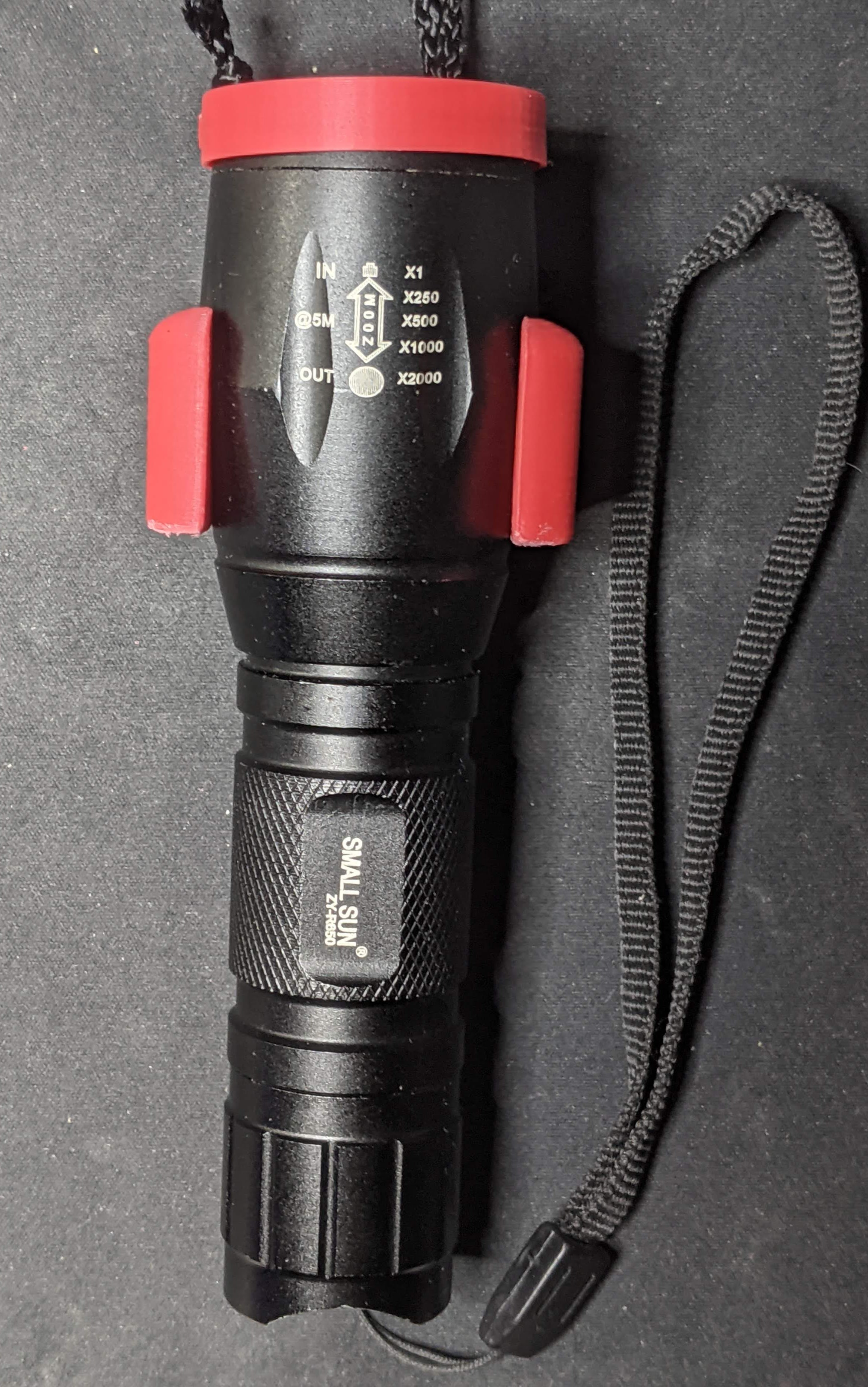 SkyWolfEye TLY-S21 and Small Sun ZY-R650 Flashlight Holder Mount Lens ...