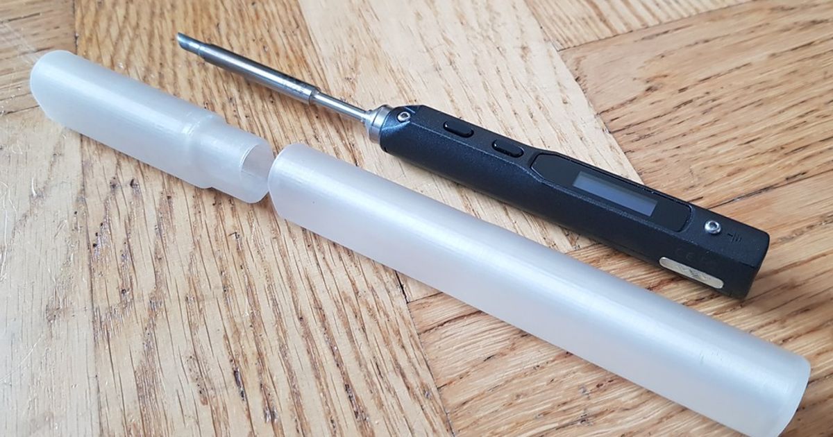 TS100 Soldering iron slim case by hallonhatt | Download free STL model ...