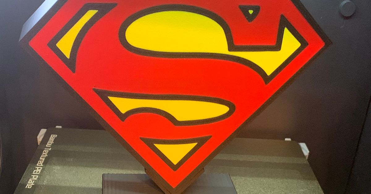 Superman lightbox by jermaine | Download free STL model | Printables.com
