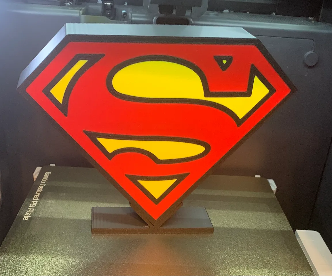Superman lightbox by jermaine | Download free STL model | Printables.com