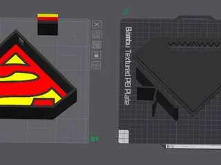 Superman lightbox by jermaine | Download free STL model | Printables.com