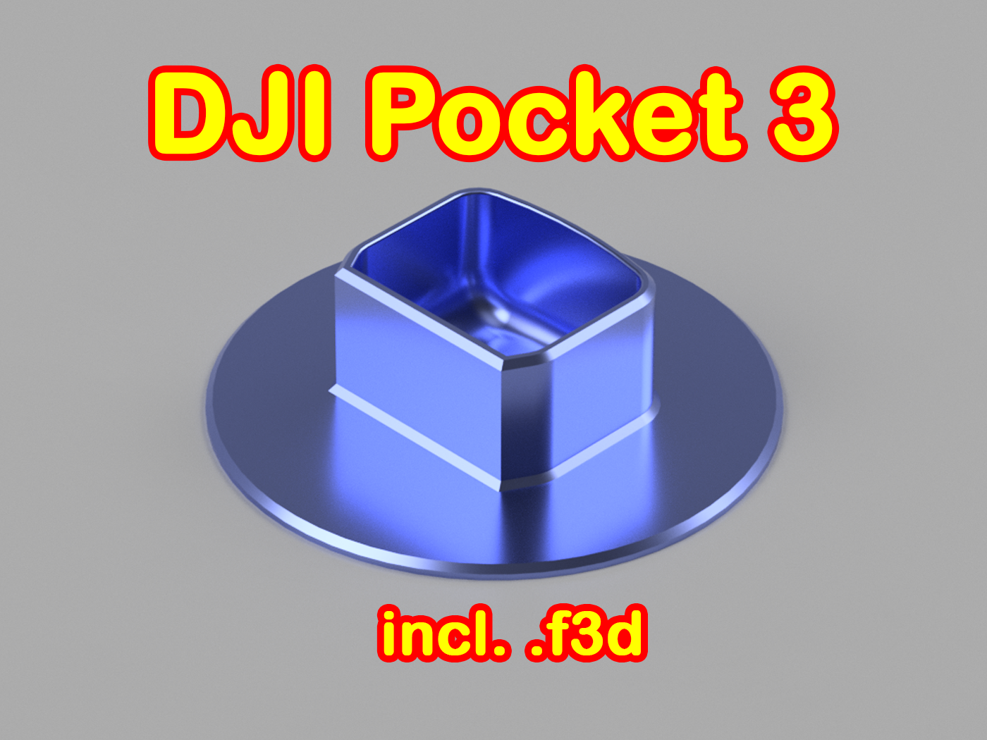 DJI Osmo Pocket 3 - Stand (including .f3d) by Roland | Download free ...