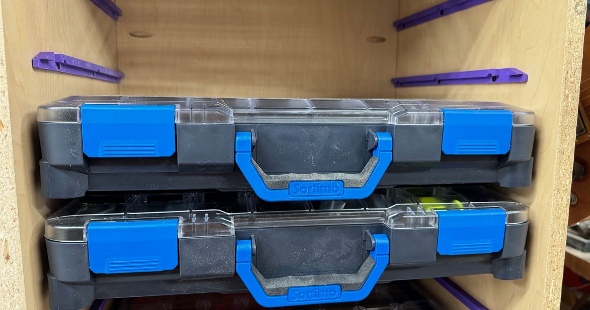 Sortimo T-BOXX G Mounting Rails by rfriedeman | Download free STL model ...