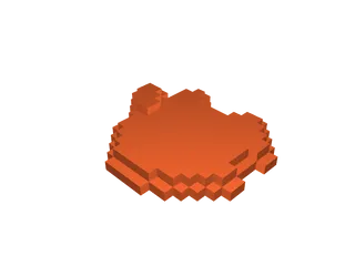 Pixel Apple Logo by Floern | Download free STL model | Printables.com