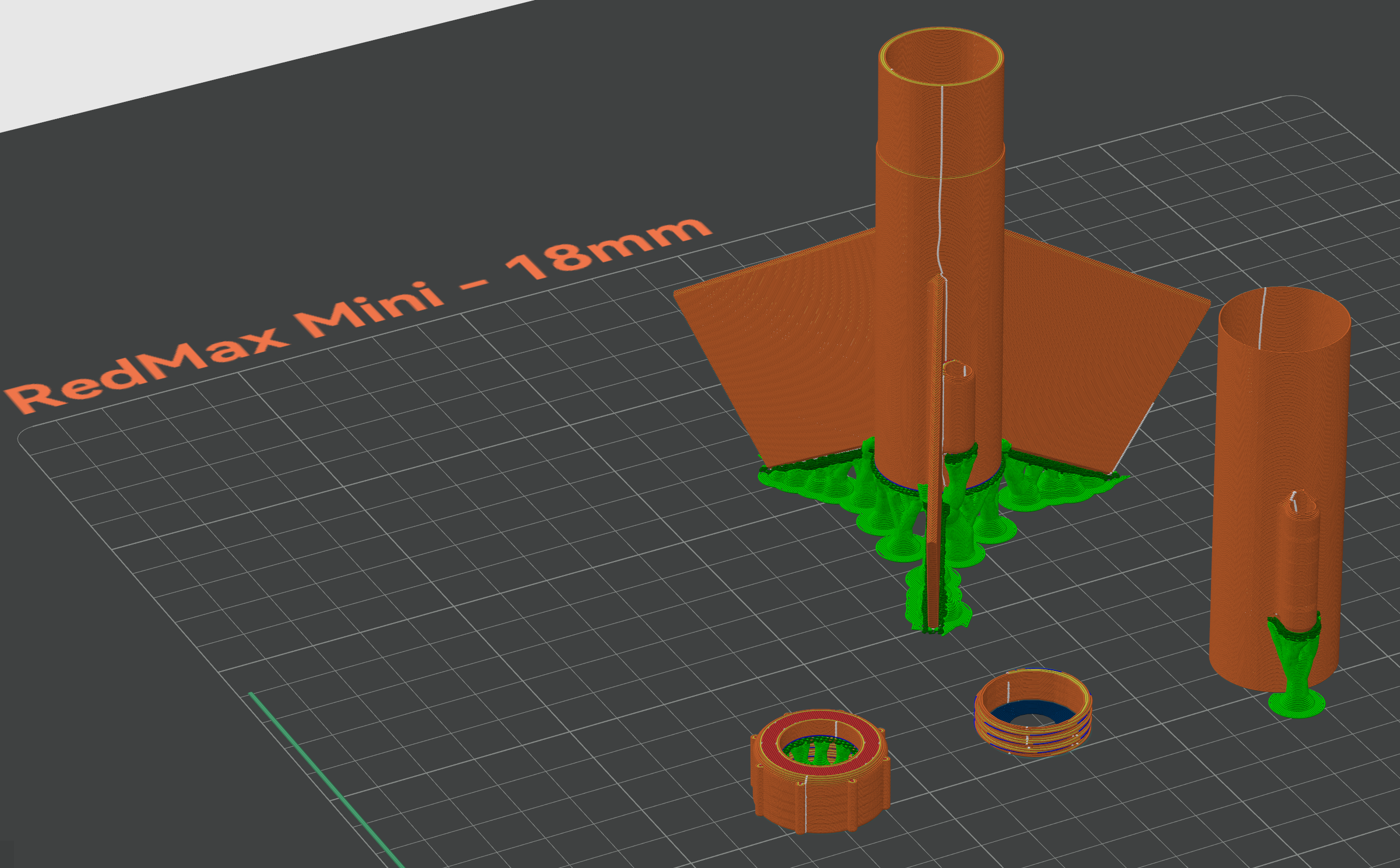 Red Max Mini Flying Model Rocket by David Frey | Download free STL ...