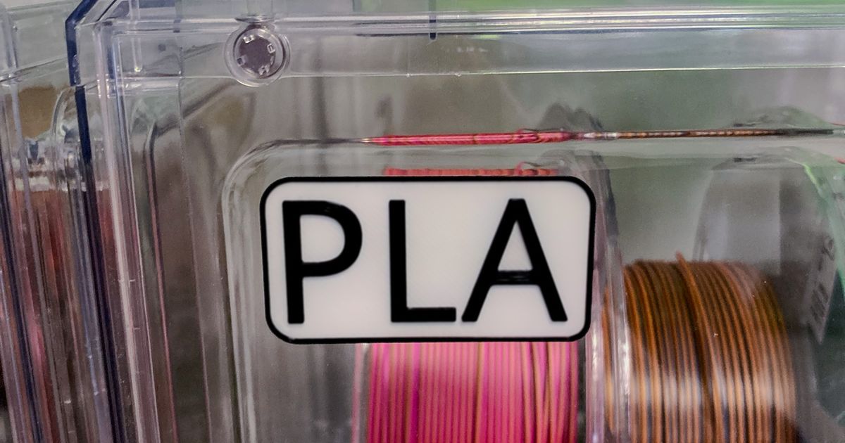 Filament Drawer Sign by Discoverypark | Download free STL model ...