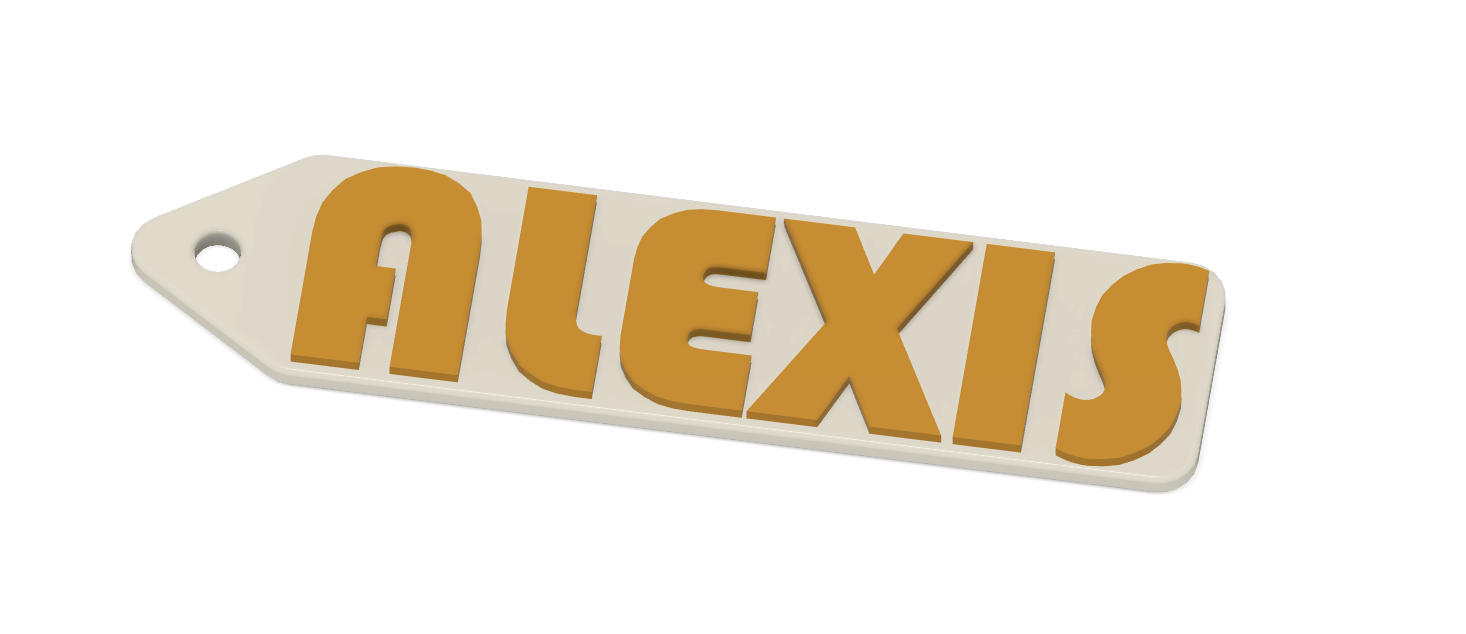 Customizable Keychain with Name by Apolleon | Download free STL model ...