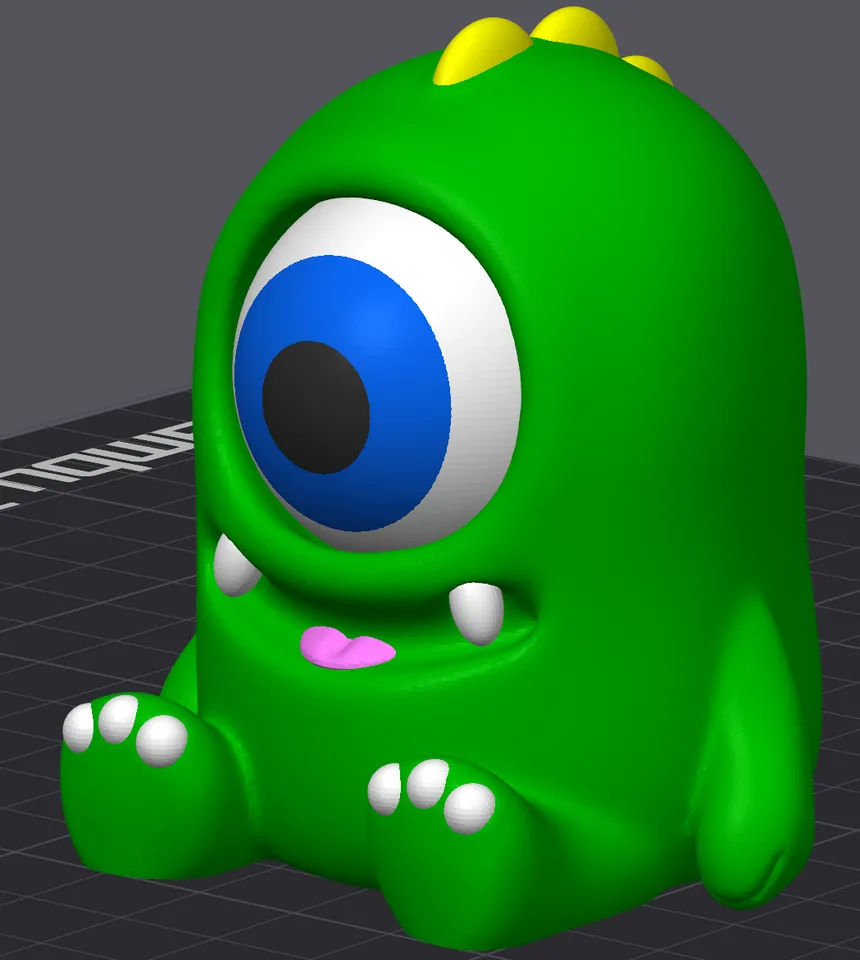 Cheerful One-Eyed Monster by 3DMDesign | Download free STL model ...