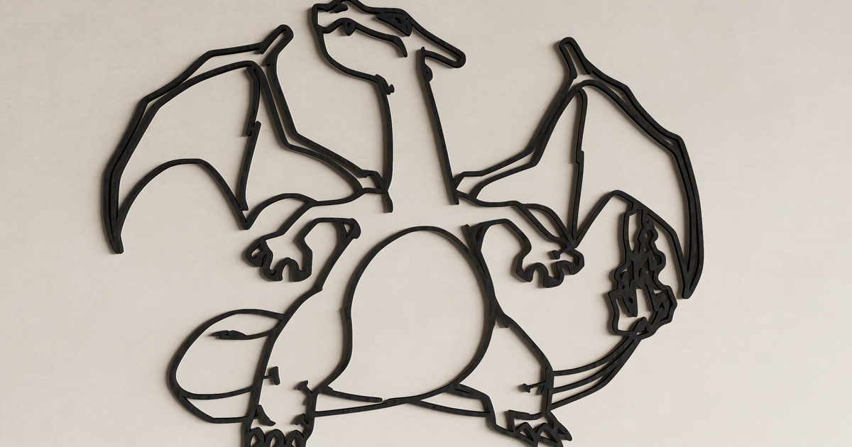 Charizard Wall Art by Gelo | Download free STL model | Printables.com