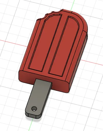 Ice cream / popsicle key chain by Mts 3D prints | Download free STL model | Printables.com