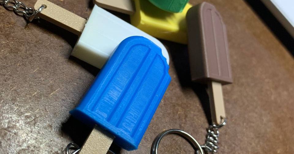Ice cream / popsicle key chain by Mts 3D prints | Download free STL model | Printables.com