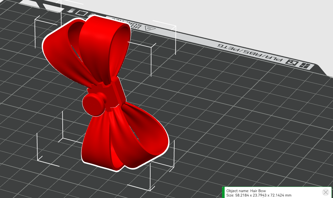 Hair Bow Croc Charm by dillydally | Download free STL model ...