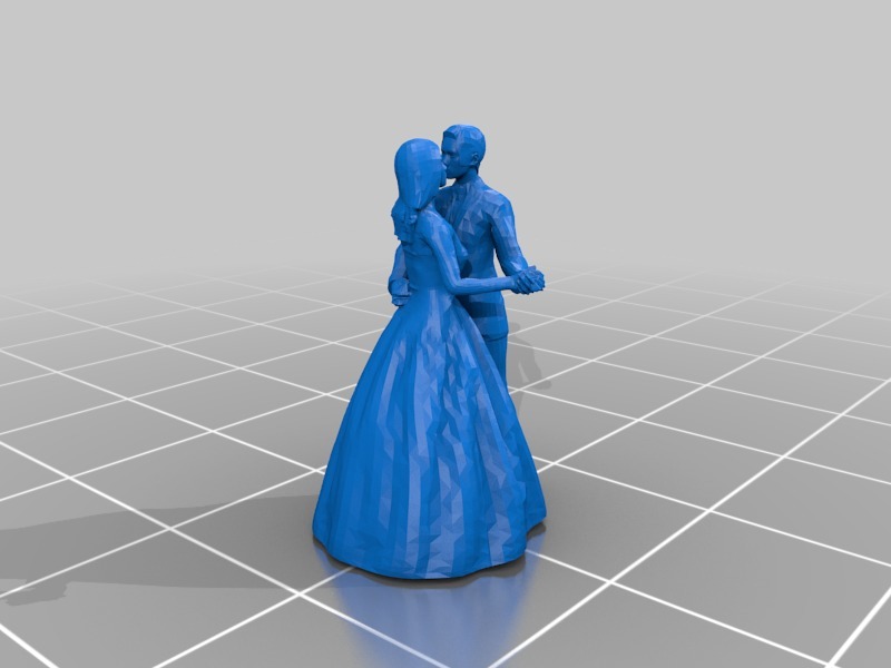 Dancing wedding couple 1/87 scale (H0) by Timo77 | Download free STL ...