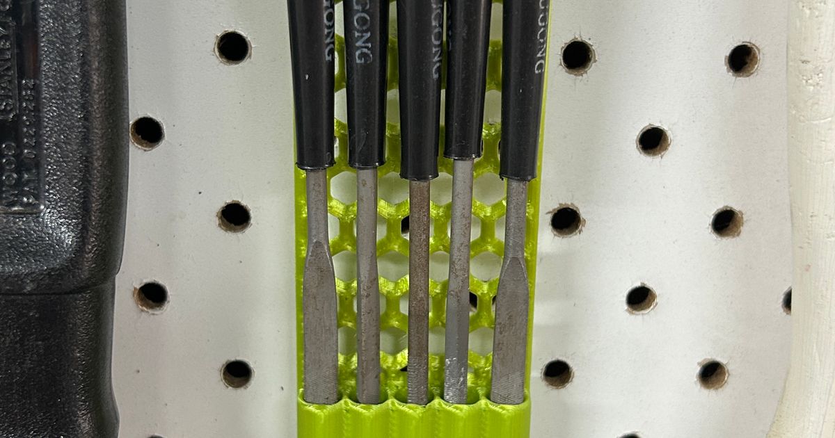 Micro-File Peg Board Holder by Billd | Download free STL model ...