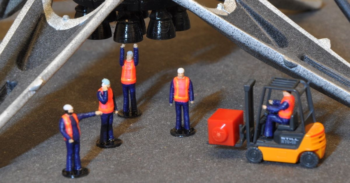 model train figures 1/87 scale (H0) by Timo77 | Download free STL model ...