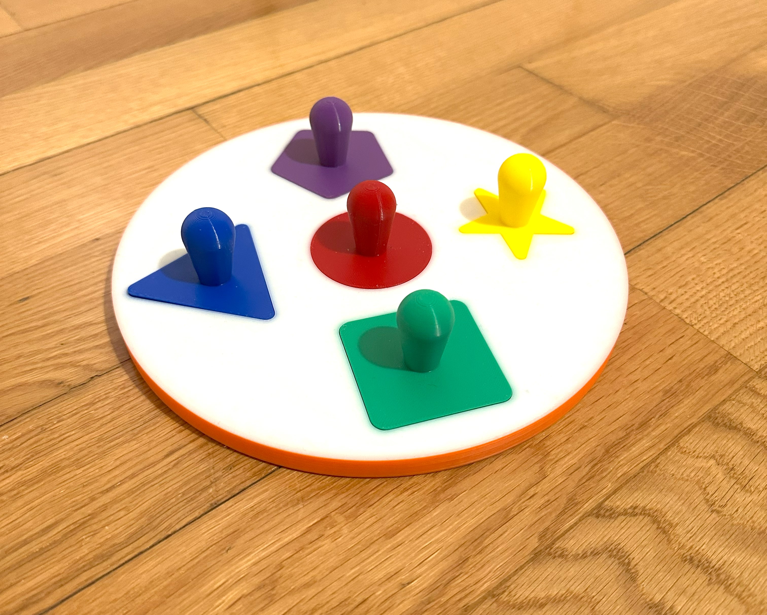 Shapes and Colors Puzzle for Toddlers by TripleDLab | Download free STL ...