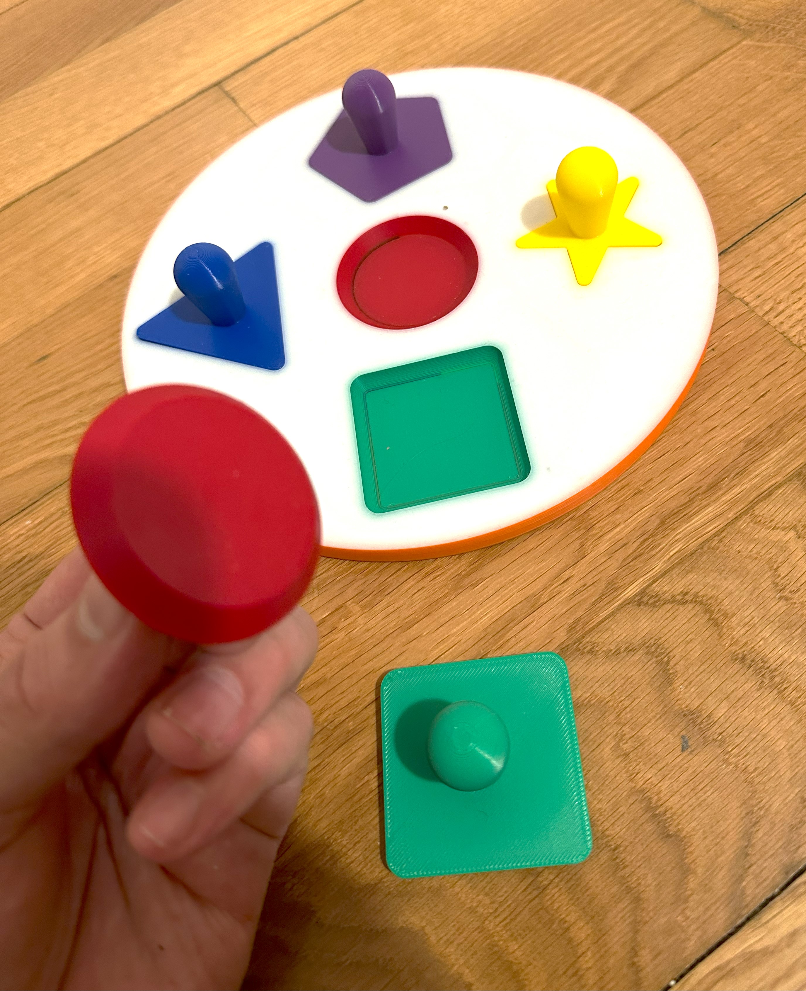Shapes and Colors Puzzle for Toddlers by TripleDLab | Download free STL ...