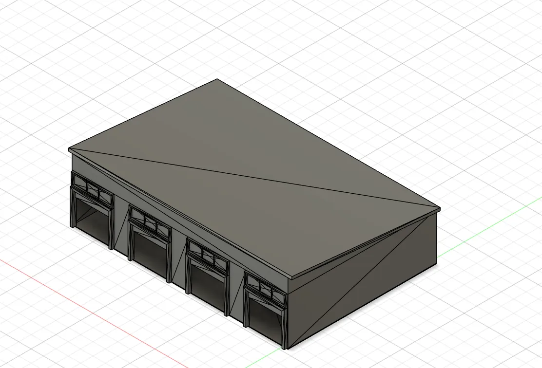 Simple garage building by ollie olthof | Download free STL model ...