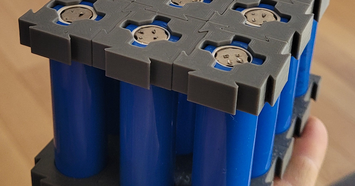 18650 modular cell holder bracket_corrected_editable by Yoann Hervouet ...