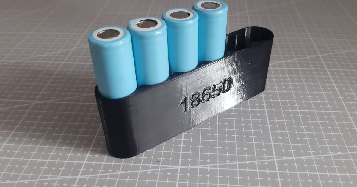 Holder 18650 by AleksR2D2 | Download free STL model | Printables.com
