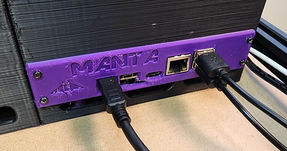 Manta M8P Faceplate by Perpetual Printer | Download free STL model ...