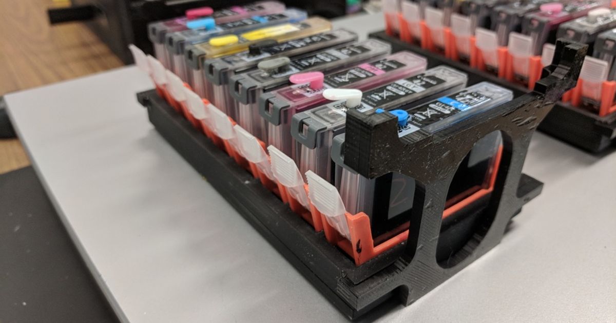 Canon Pro100 Cartridge Holder Stacker by zcohen | Download free STL ...