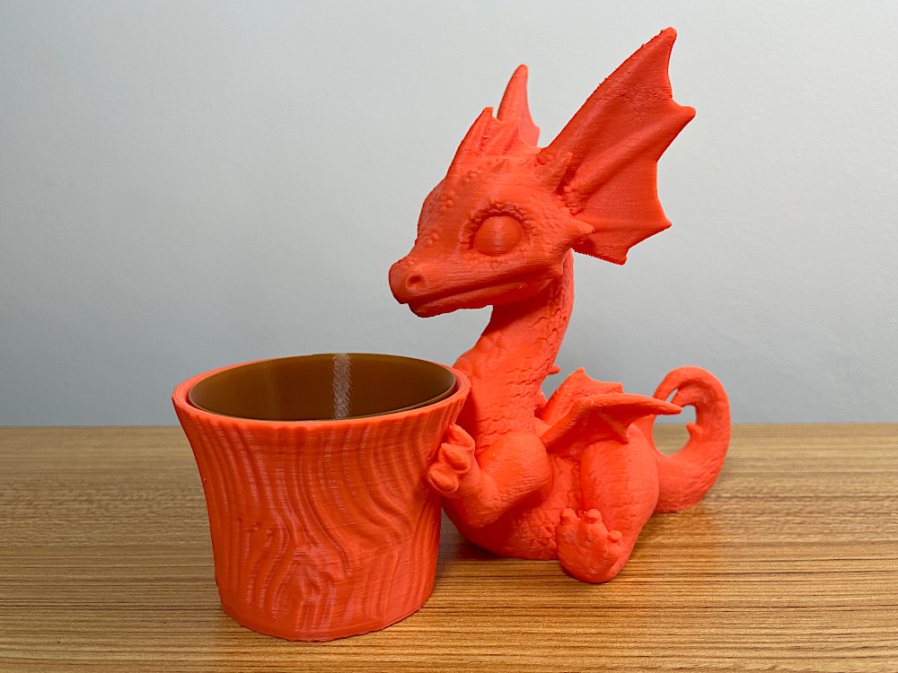 Dragon - Toy Pot Planter by 3DWithUs | Printables Store