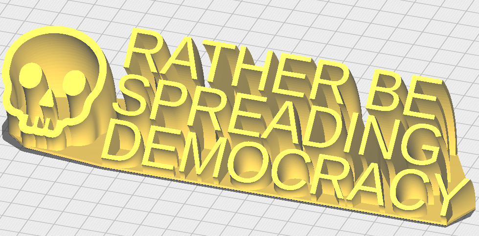 Spreading Democracy by Michael Auger | Download free STL model ...