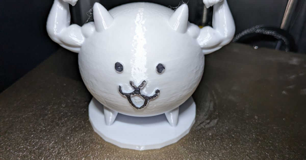 The Battle Cats: Macho Cat by Miketru | Download free STL model ...