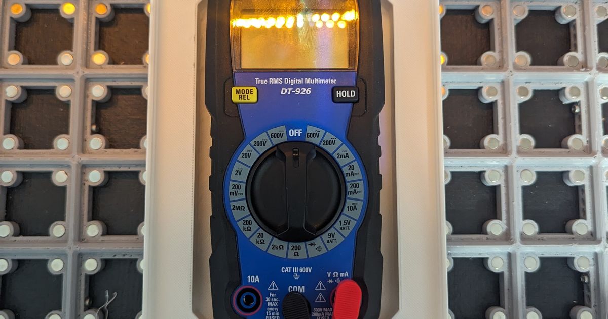 Gridfinity multimeter holder by Jake Hunsaker | Download free STL model | Printables.com