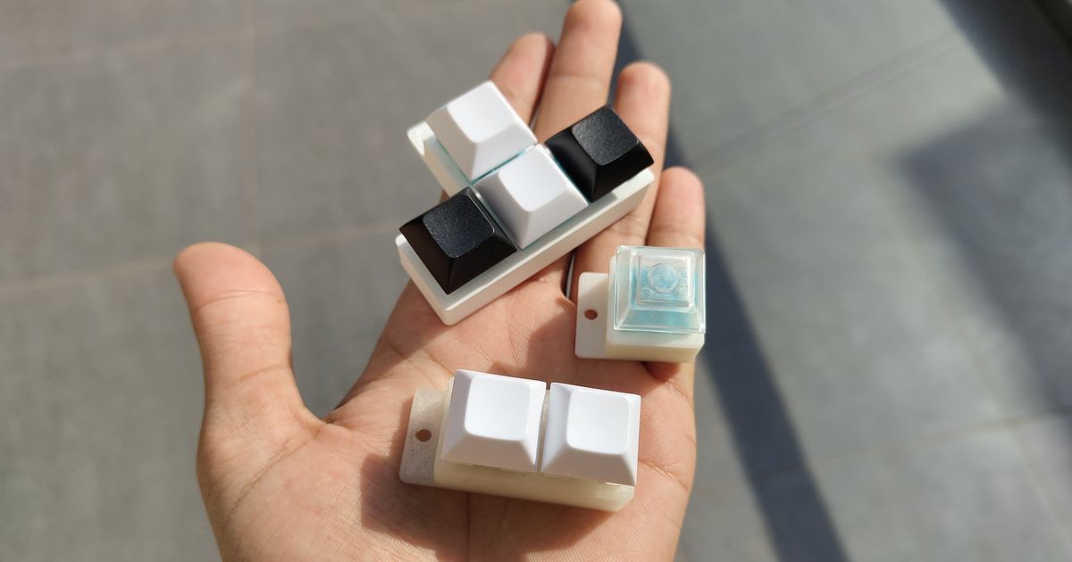 Mechanical Keyboard Switch Keychains by ShubhamSus | Download free STL ...