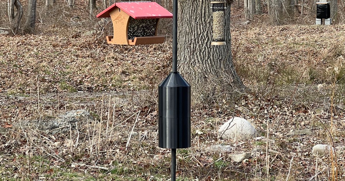 Squirrel Baffle Guard for 1" Diameter Feeder Pole von Witz End ...