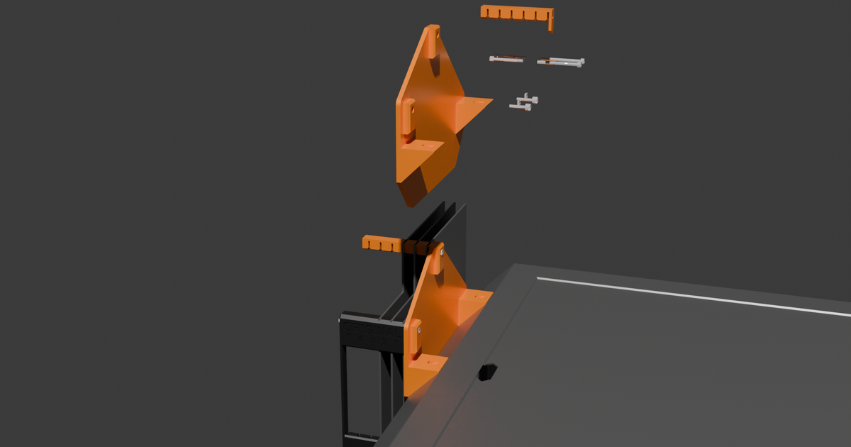 Prusa Enclosure MMU3 buffer hanger by GarHens | Download free STL model ...