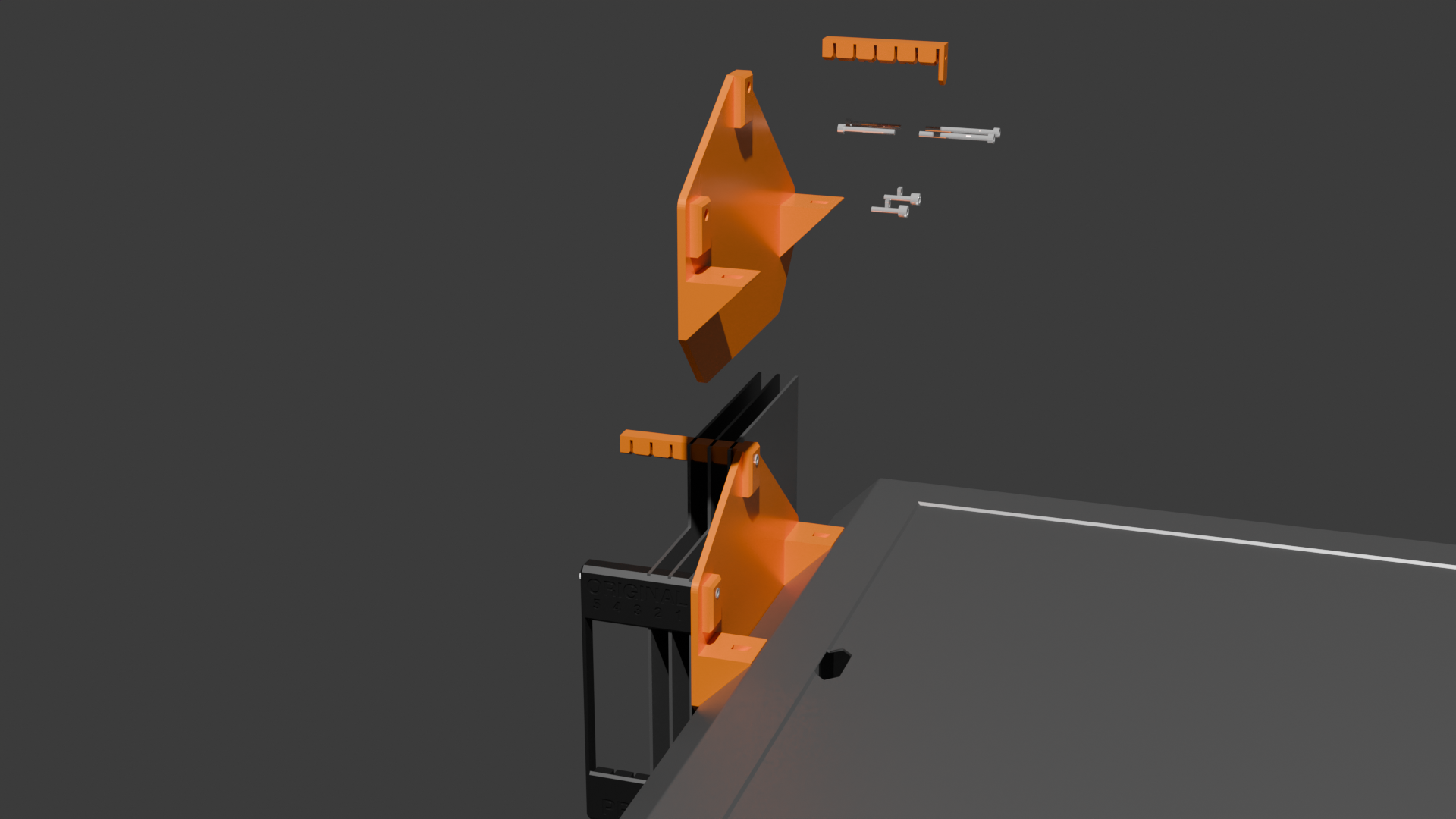 Prusa Enclosure MMU3 buffer hanger by GarHens | Download free STL model ...