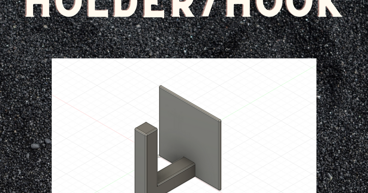 Cap Holder/Hook by Preetam Beeravelli | Download free STL model ...